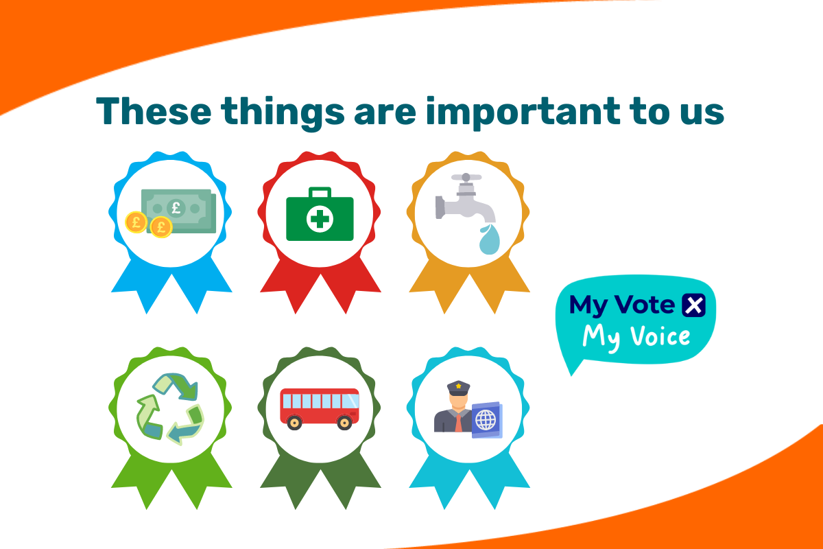 Things that are important to each party – My Vote My Voice
